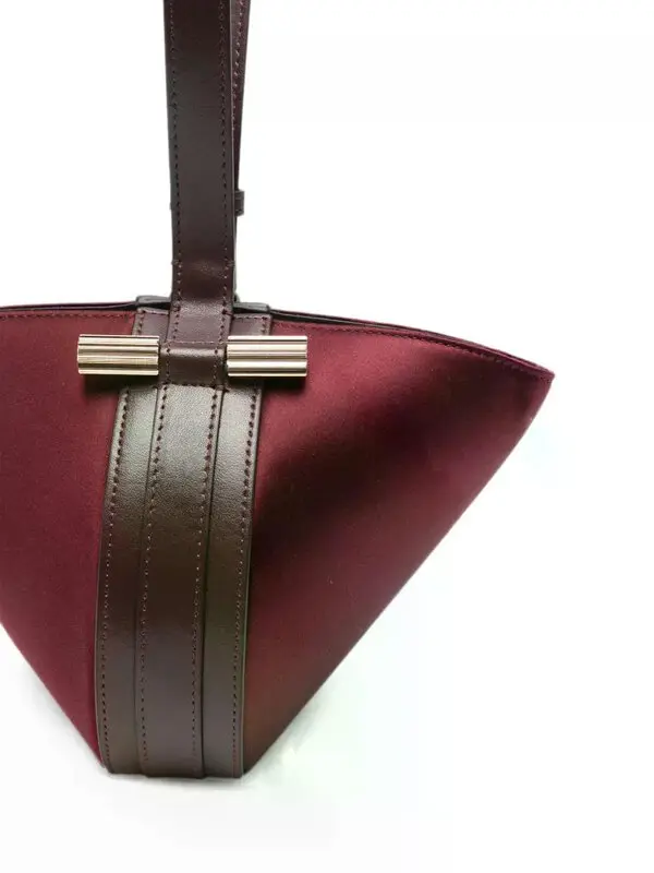 Victoria Beckham Portofino Satin Tote Bag - Red