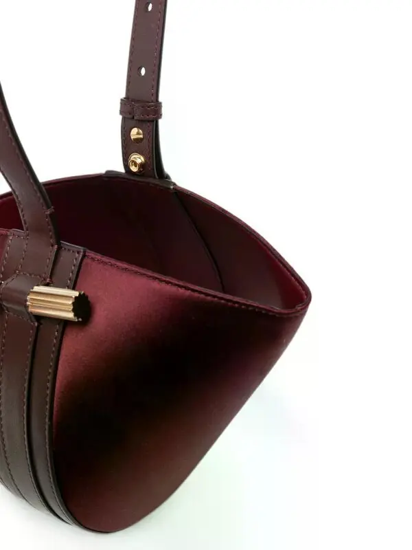 Victoria Beckham Portofino Satin Tote Bag - Red