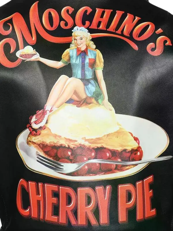 Moschino Cherry Pie Leather Jacket