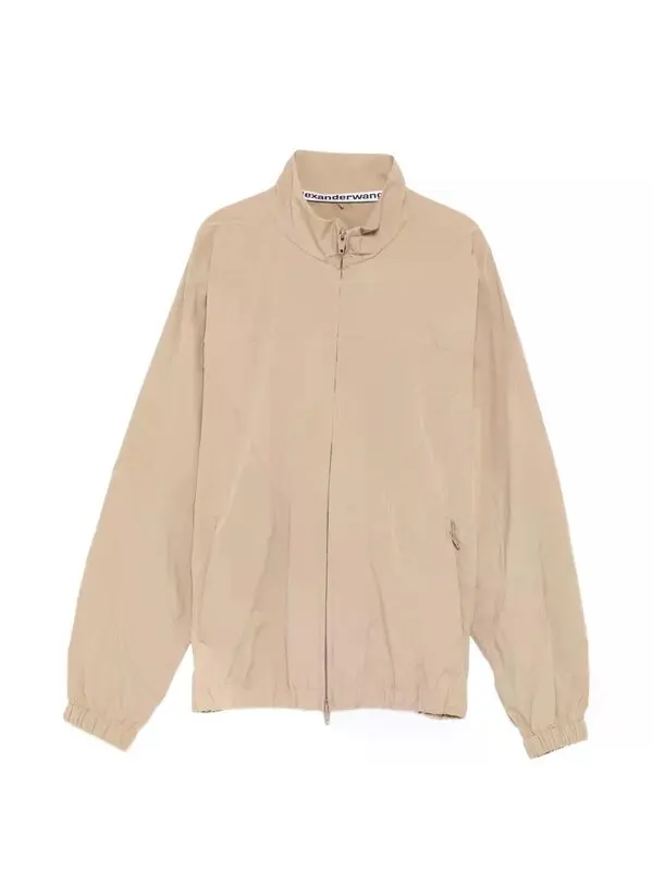 Alexander Wang Perforated Logo Track Jacket - Neutrals