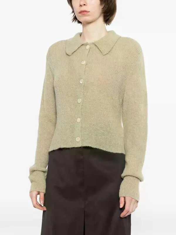Our Legacy Fuzzy-knit Collared Cardigan