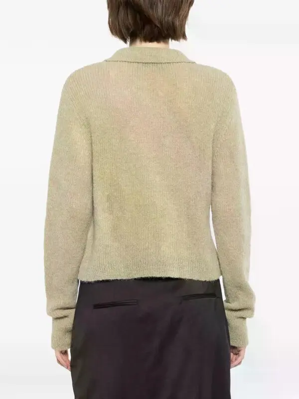 Our Legacy Fuzzy-knit Collared Cardigan