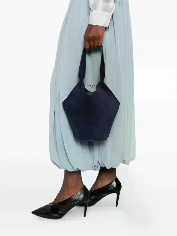 Khaite Mini Lotus Tote Bag - Blue