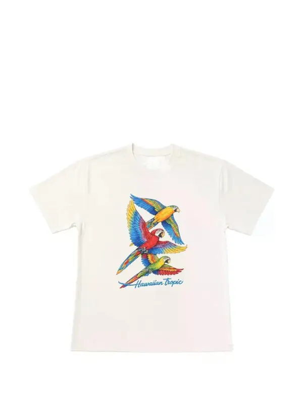 MELT Parrot-print T-shirt - Neutrals