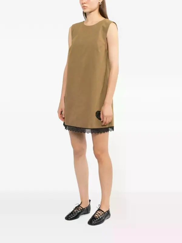 GANNI Lace-trimmed Sleeveless Dress