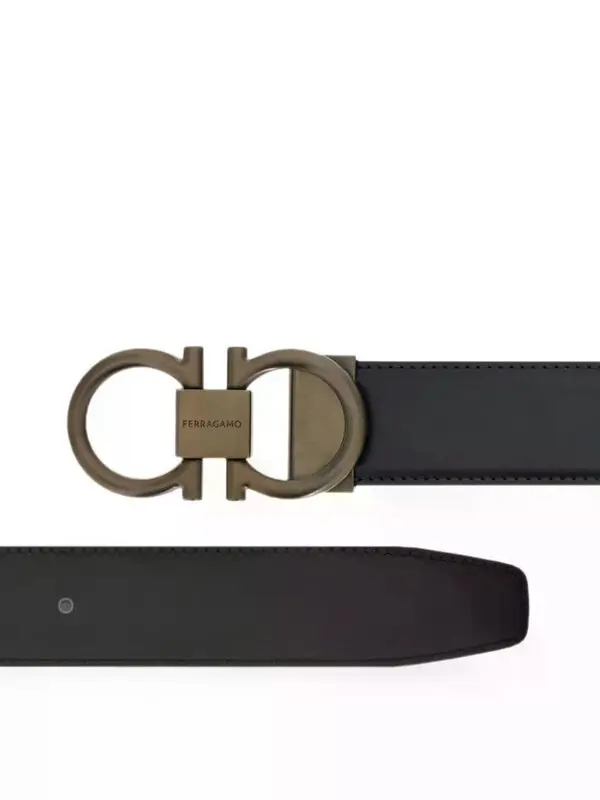 FERRAGAMO Reversible And Adjustable Gancini Belt