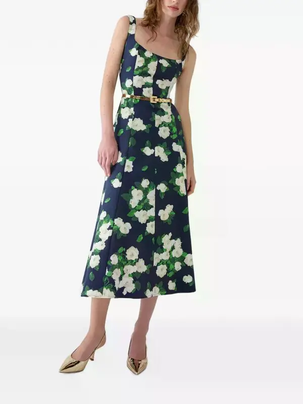 Carolina Herrera Floral-print Midi Dress