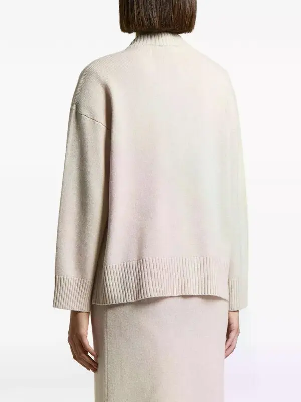 Peserico Ribbed-knit V-neck Sweater