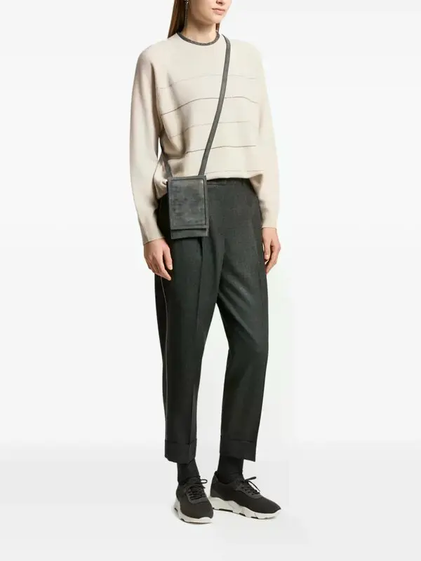 Peserico Striped Crew Neck Sweater