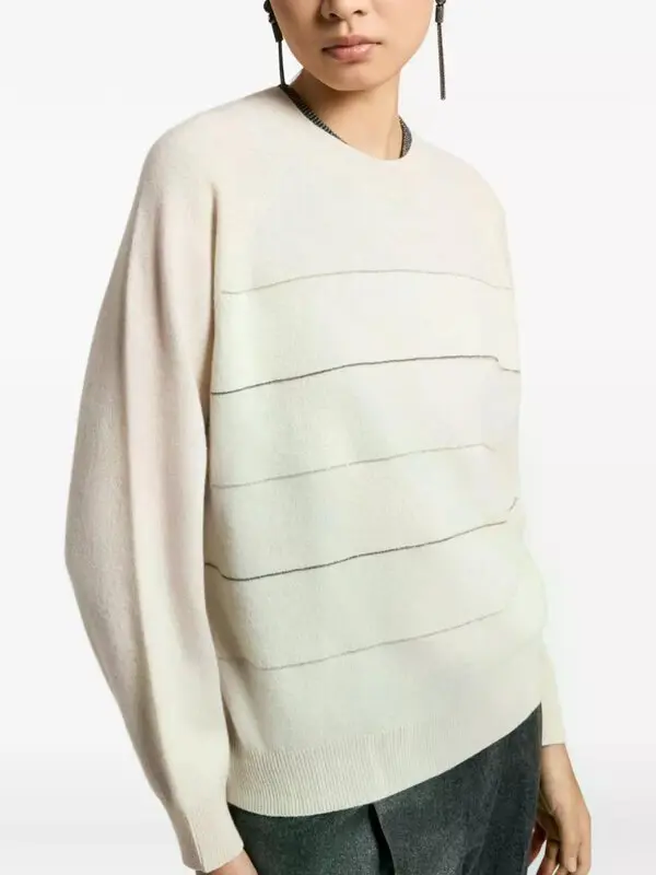 Peserico Striped Crew Neck Sweater
