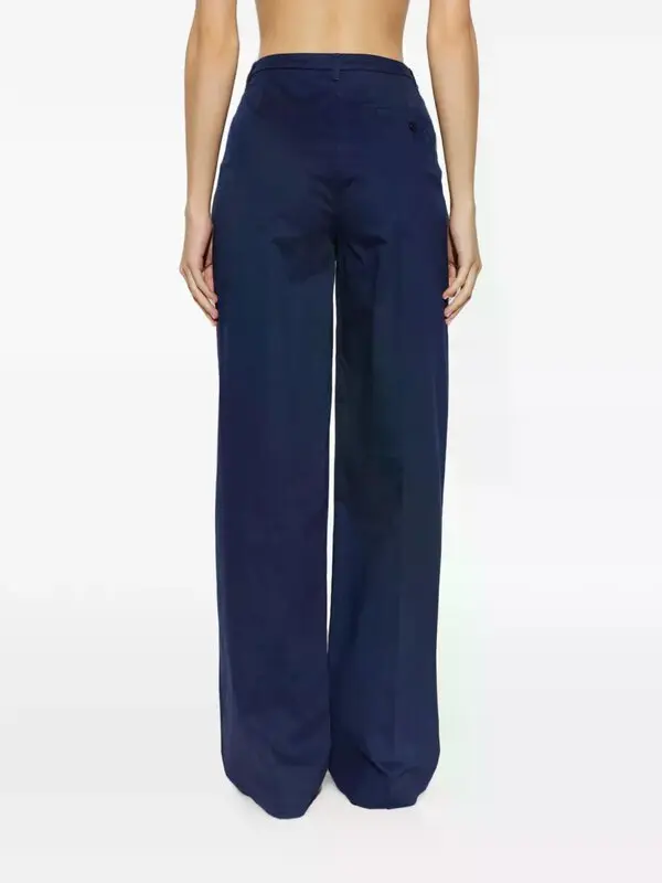 Emporio Armani Navy Wide-leg Trousers