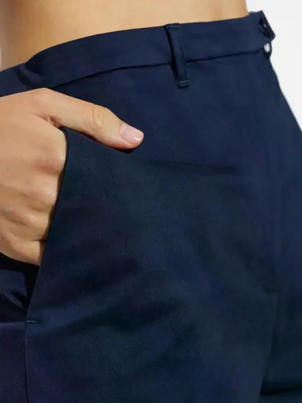 Emporio Armani Navy Wide-leg Trousers