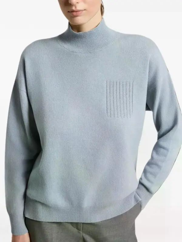 Peserico Ribbed-knit High-neck Jumper