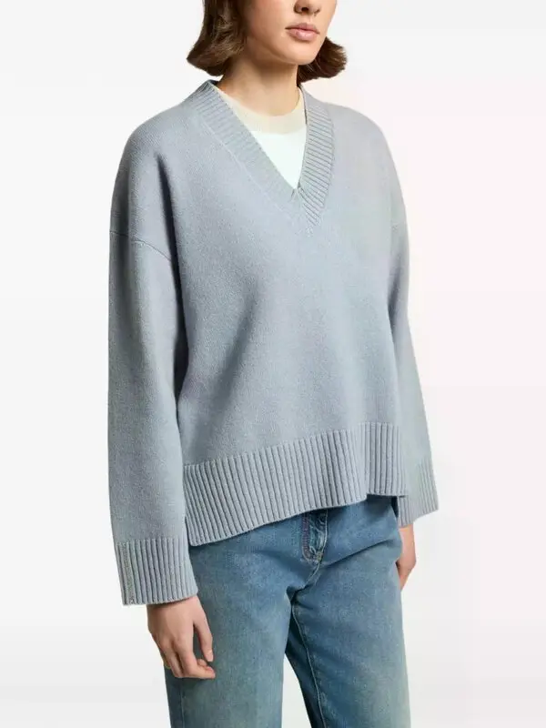 Peserico V-neck Ribbed-trim Sweater
