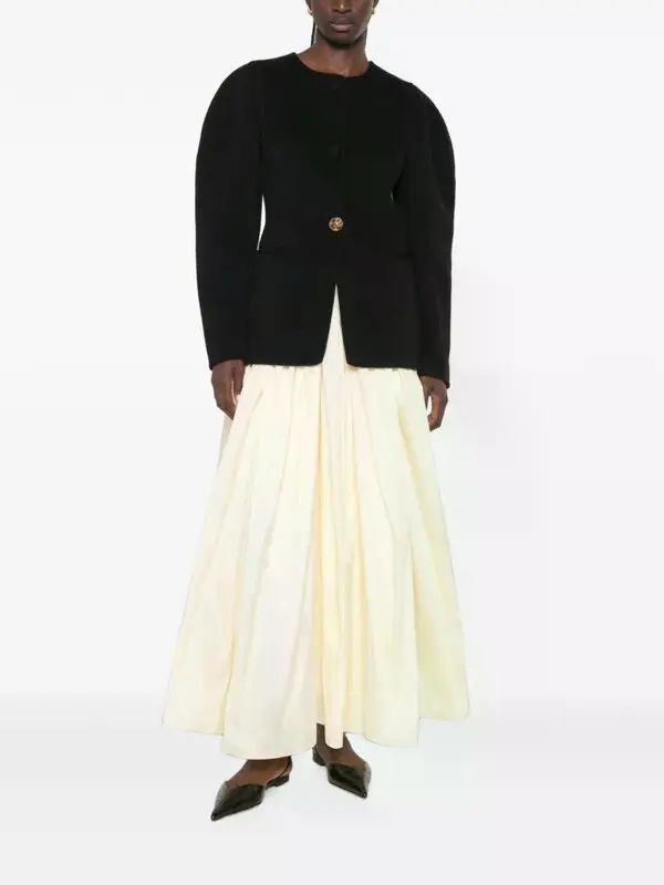 Gabriela Hearst Puff Sleeve Button-up Jacket