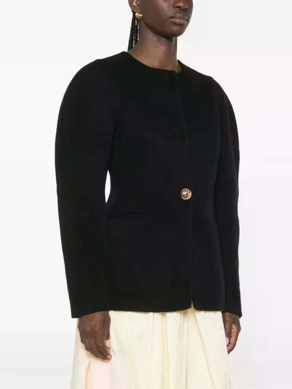Gabriela Hearst Puff Sleeve Button-up Jacket