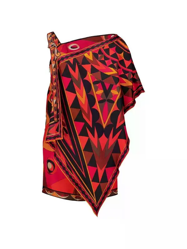 Emilio Pucci Occhi-print Silk Mini Dress - Red