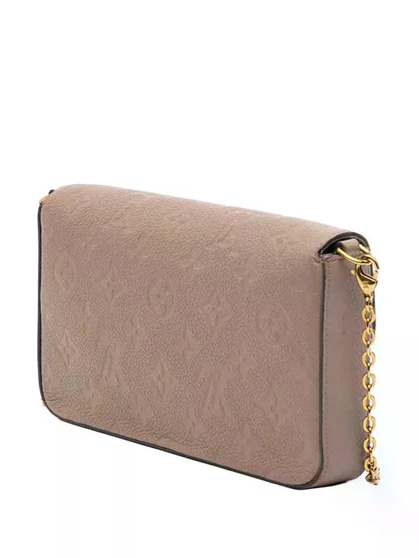 LOUIS VUITTON Monogram Empreinte Pochette Felicie Crossbody Bag - Neutrals