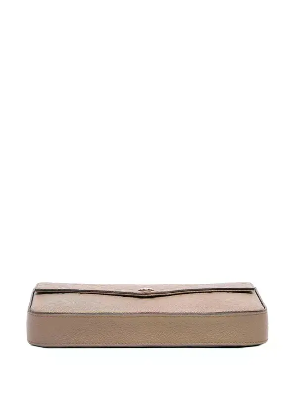 LOUIS VUITTON Monogram Empreinte Pochette Felicie Crossbody Bag - Neutrals