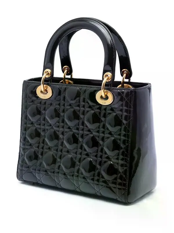 Dior 2012 Medium Patent Cannage Lady Satchel
