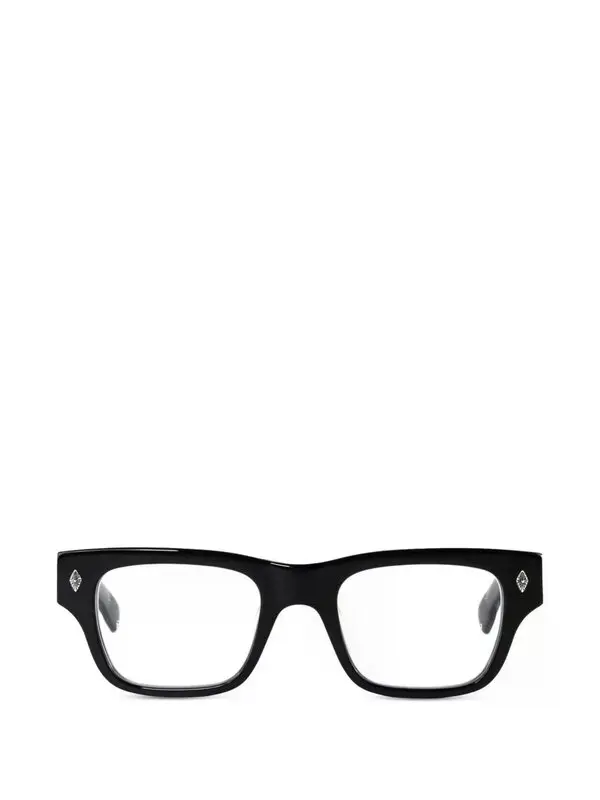 Chrome Hearts Cryptic Rectangle Eyeglasses - Black