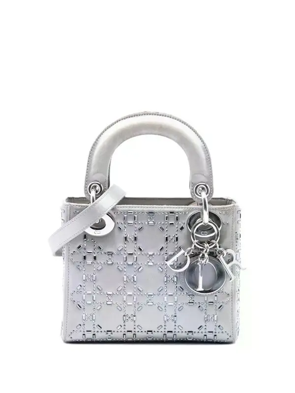 Dior Mini Lady Satchel - Grey