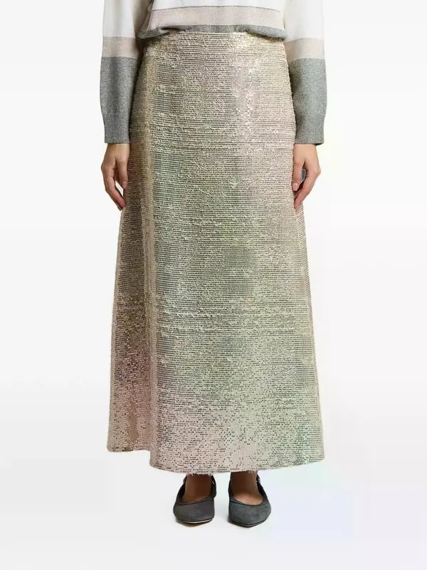 Peserico Sequin-embellished Maxi Skirt