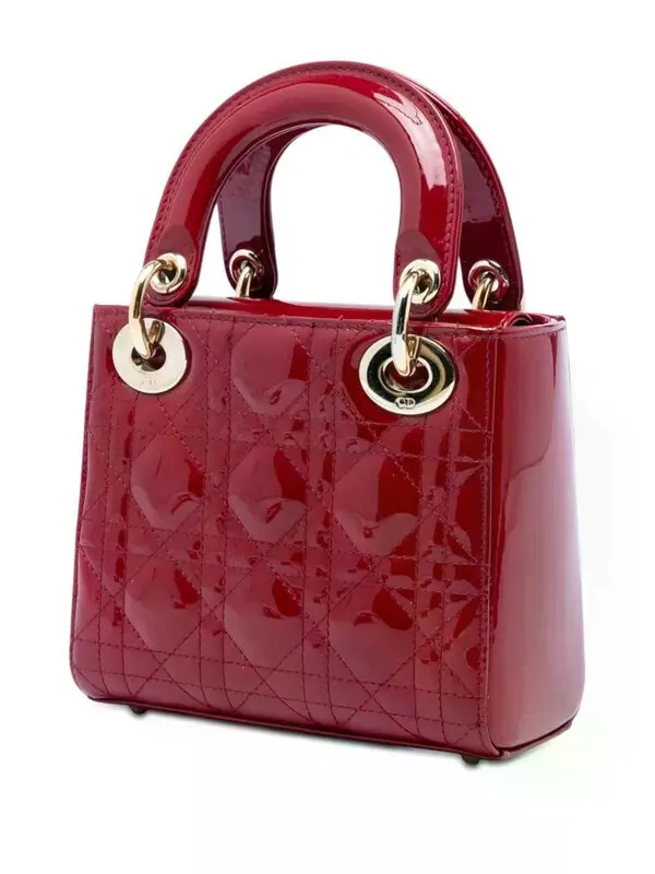 Dior Patent Cannage Lady Satchel