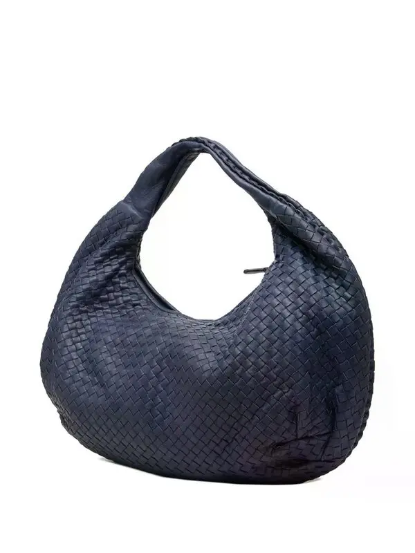 Bottega Veneta Large Nappa Intrecciato Belly Hobo Bag - Blue