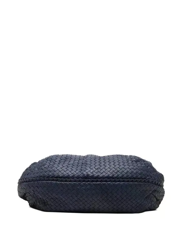 Bottega Veneta Large Nappa Intrecciato Belly Hobo Bag - Blue