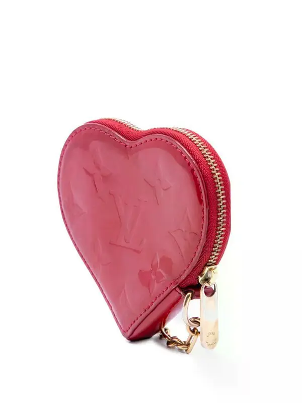 LOUIS VUITTON 2008 Monogram Vernis Heart Purse Coin Pouch