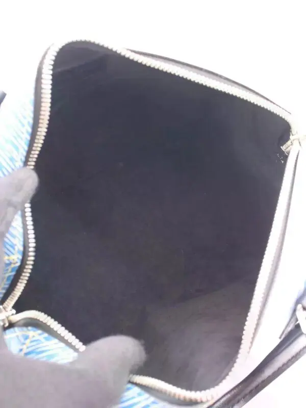 LOUIS VUITTON Epi Denim Speedy Bandouliere 25 Satchel - Blue