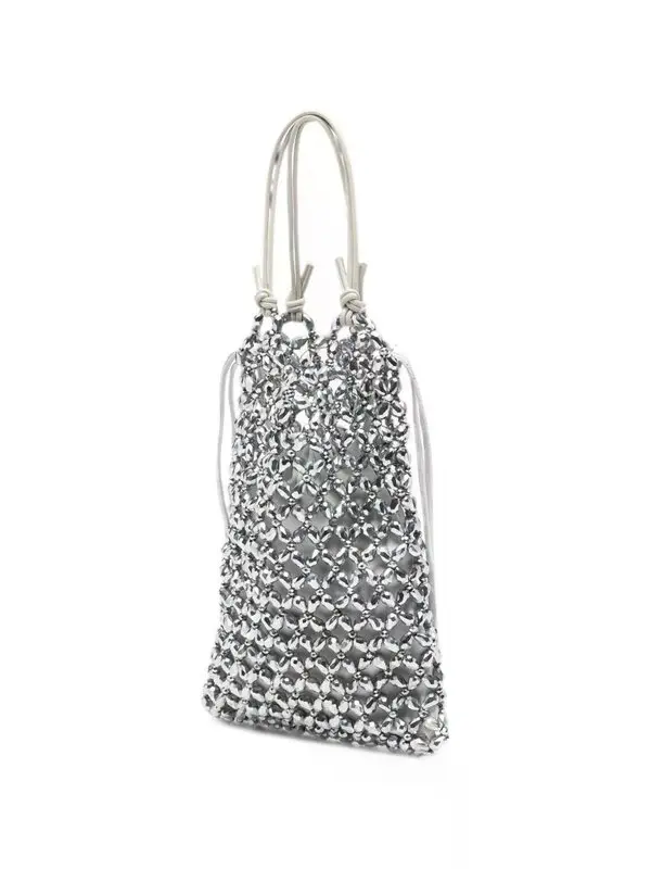 Staud Karla Beaded-mesh Drawstring Tote Bag