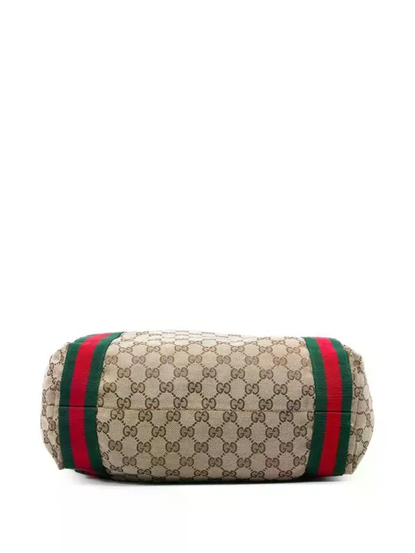 Gucci 2016-2026 Gg Canvas Web Tote Bag