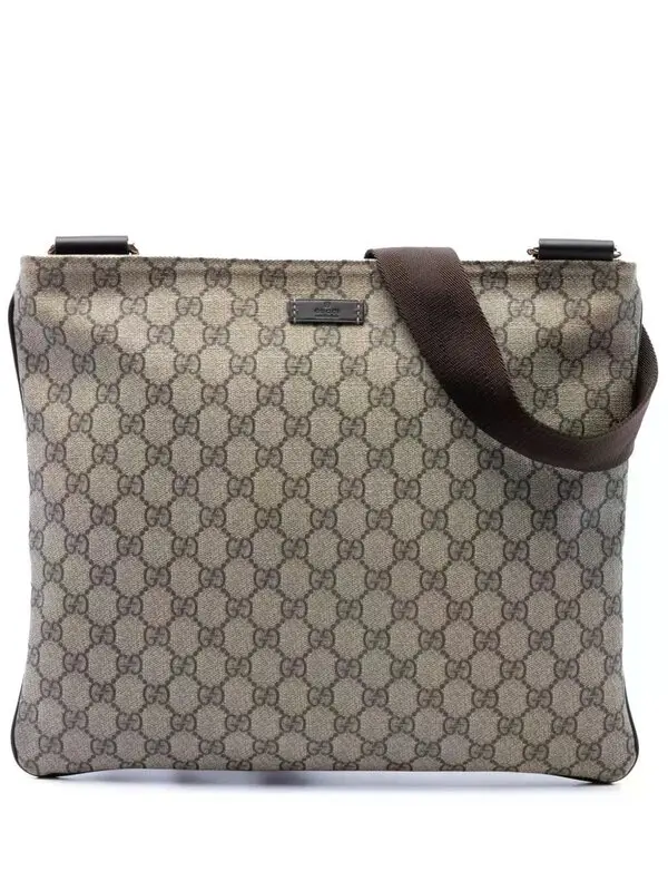 Gucci 2000-2015 Gg Supreme Crossbody Bag - Neutrals