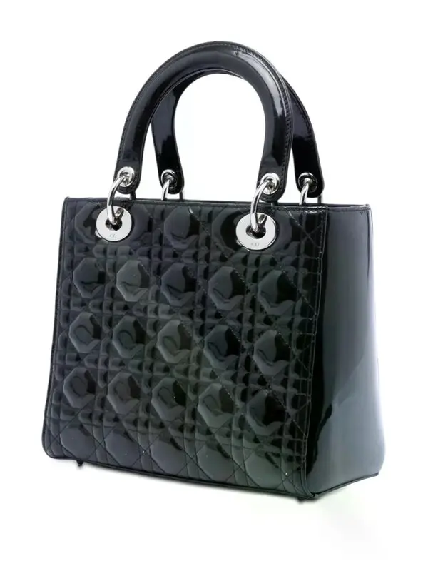 Dior 2011 Medium Patent Cannage Lady Satchel