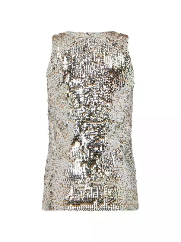 Dsquared2 Chic Night All Over Paillettes Tank Top