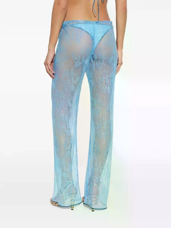 Oseree Lace-patterned Drawstring Trousers