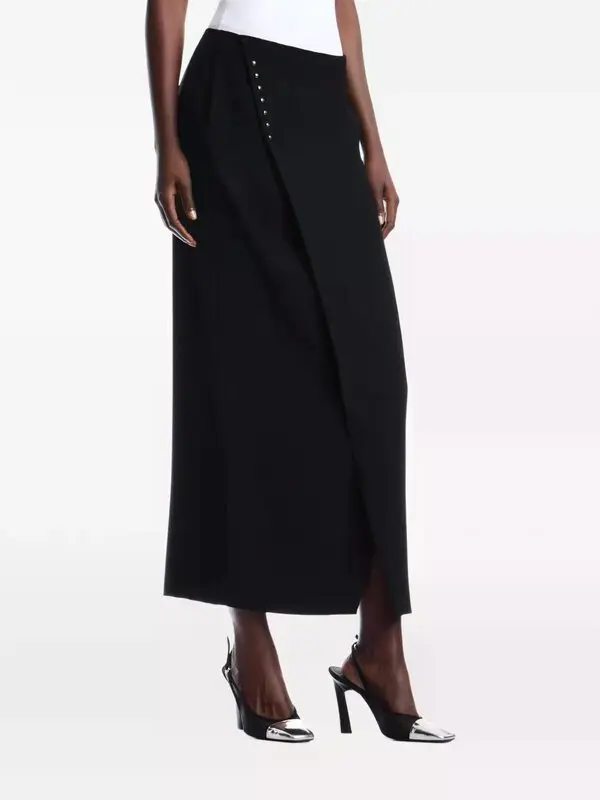 Emporio Armani Maxi Wrap Skirt - Black