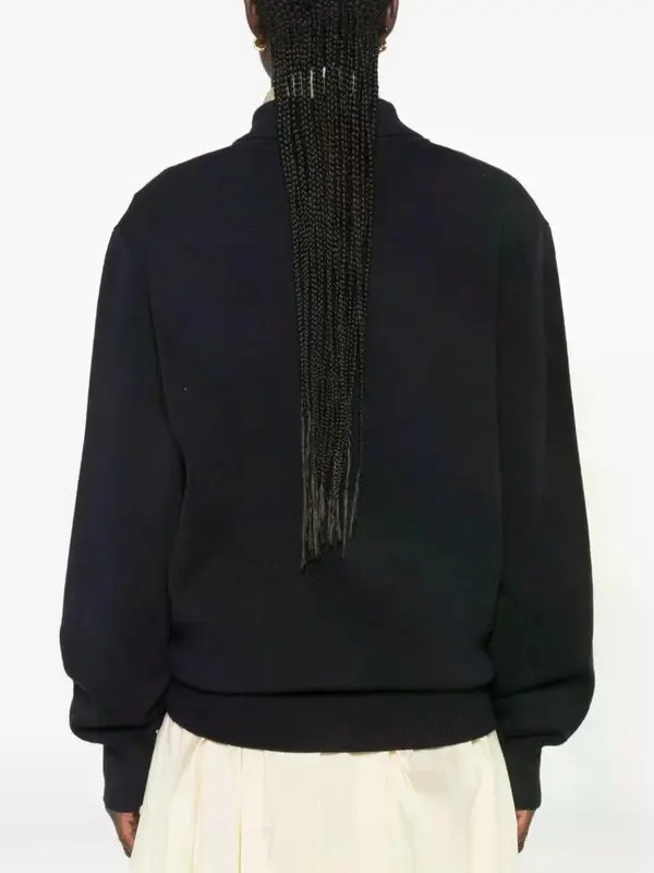 RÓHE Button-placket Polo Sweater - Blue