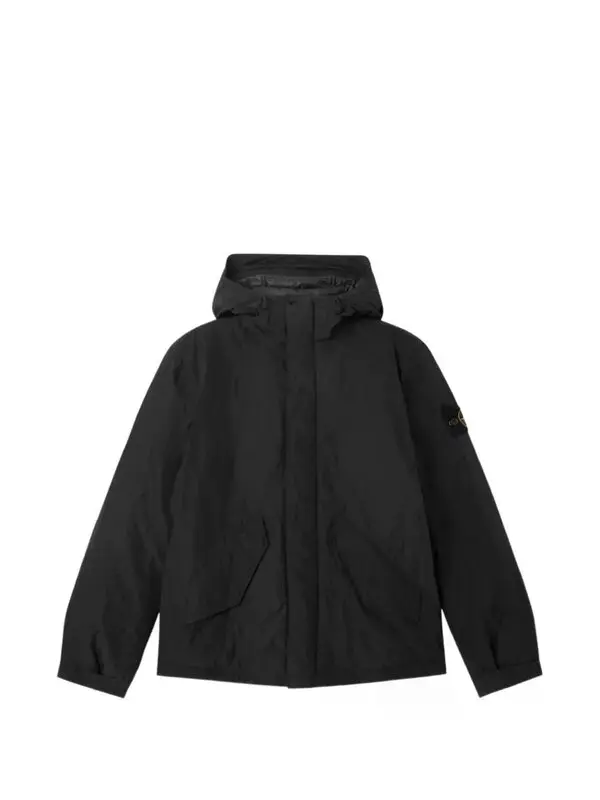 Stone Island Micro Reps Hooded Jacket - Black