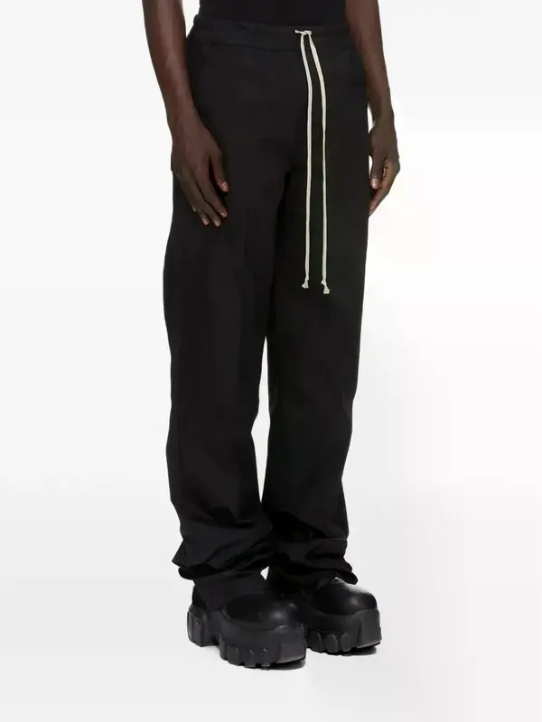 Rick Owens Dietrich Drawstring Waist Trousers - Black
