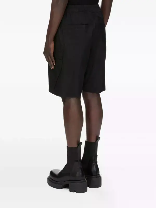 Rick Owens Cargobela Drop-crotch Cargo Shorts - Black