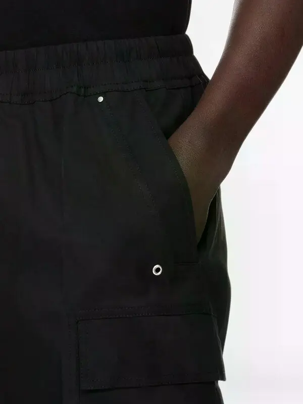 Rick Owens Cargobela Drop-crotch Cargo Shorts - Black