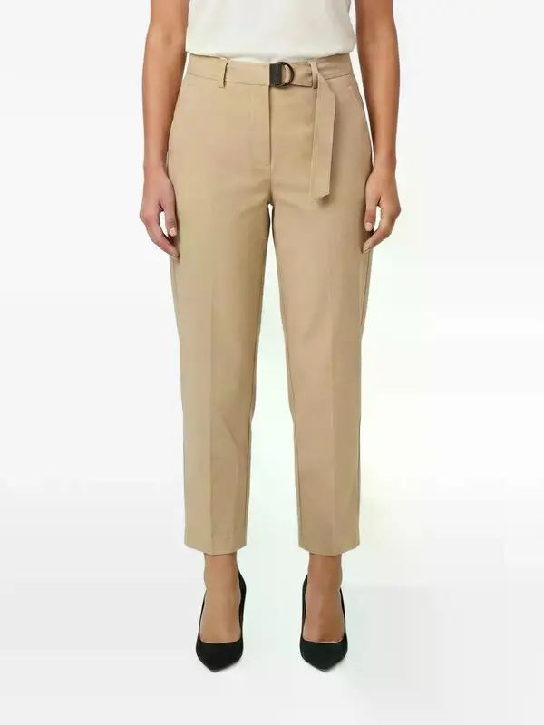 Brunello Cucinelli Monili-embellished Tailored Trousers - Neutrals