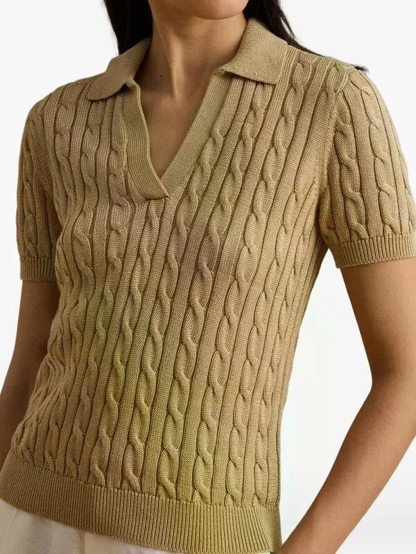Ralph Lauren Cable-knit Short-sleeve T-shirt