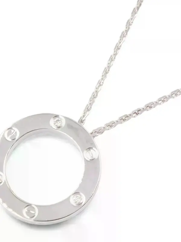 Cartier 2010s Love Circle Diamond Necklace