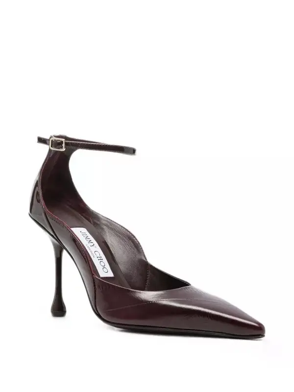 JIMMY CHOO Quinci Pointed-toe Ankle-strap Pumps
