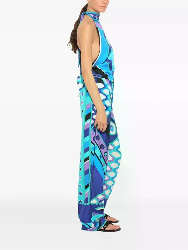 Emilio Pucci Vivara-print Silk Twill Pants