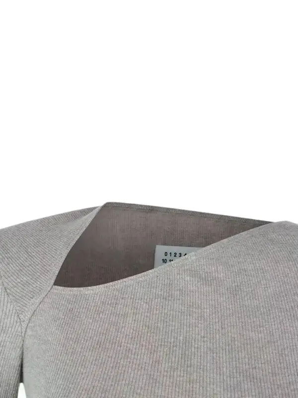 MAISON MARGIELA Ribbed Cut-out Top